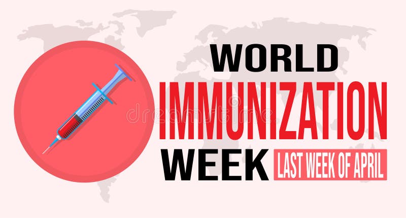 World Immunization Week Backdrop with Colorful Shapes and Designs. the ...