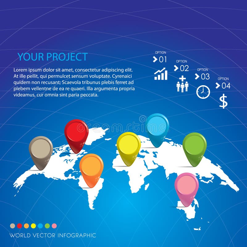 World infographic stock vector. Illustration of position - 56544662
