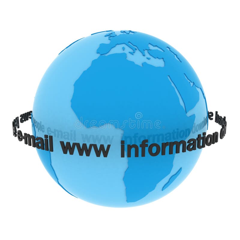 The World of the Information Stock Illustration - Illustration of ...