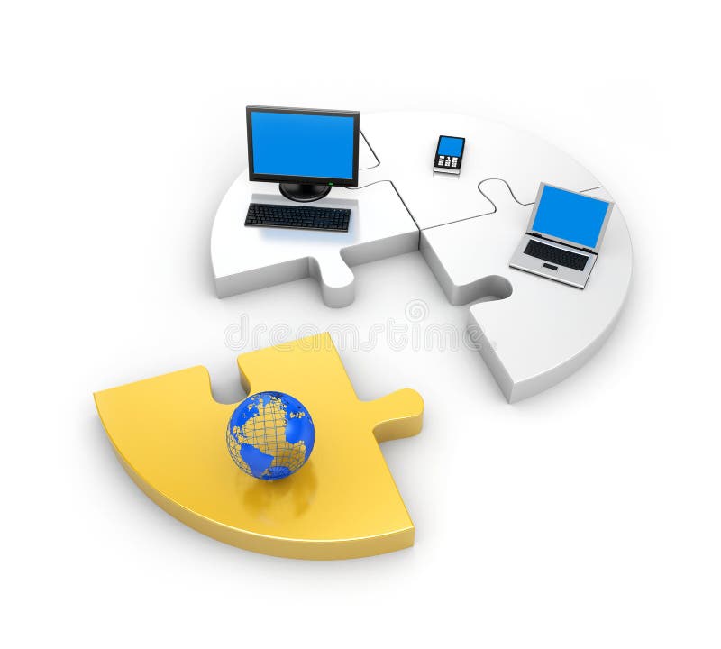 World Information Technology Stock Illustration - Illustration of ...