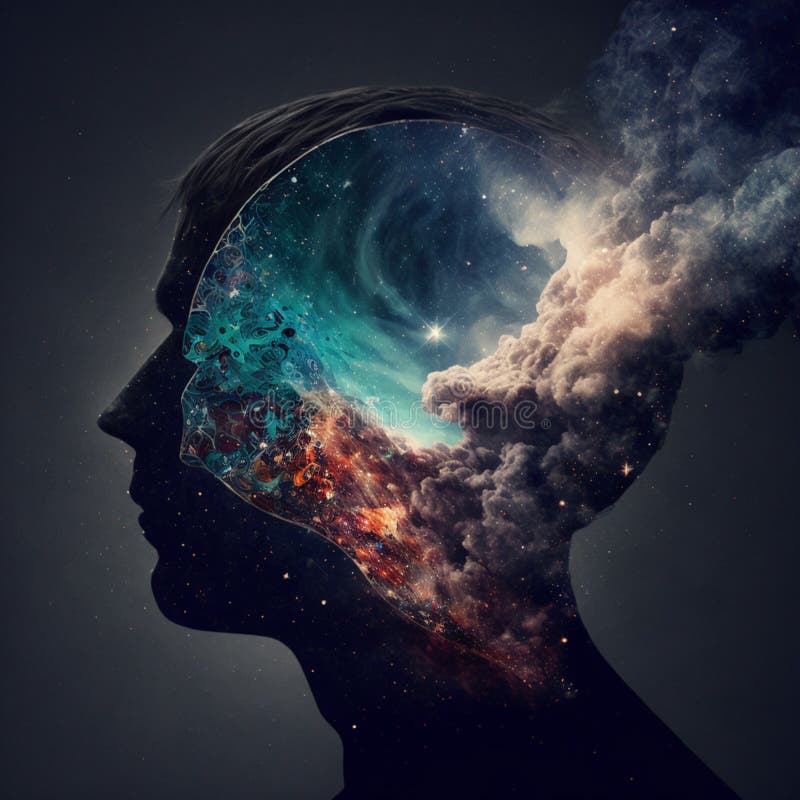 The World Inside the Mind Generative AI Stock Image - Image of space ...