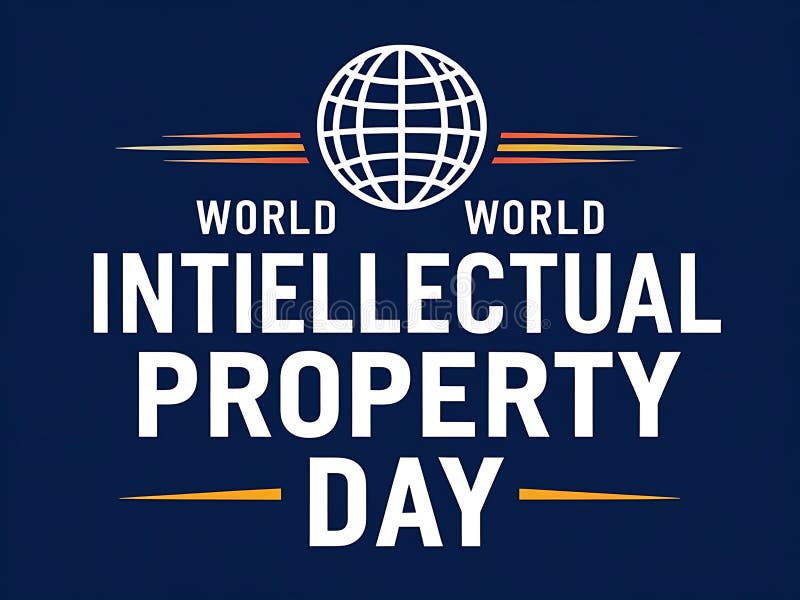 World Intellectual Property Day Celebration Graphic Stock Image - Image ...