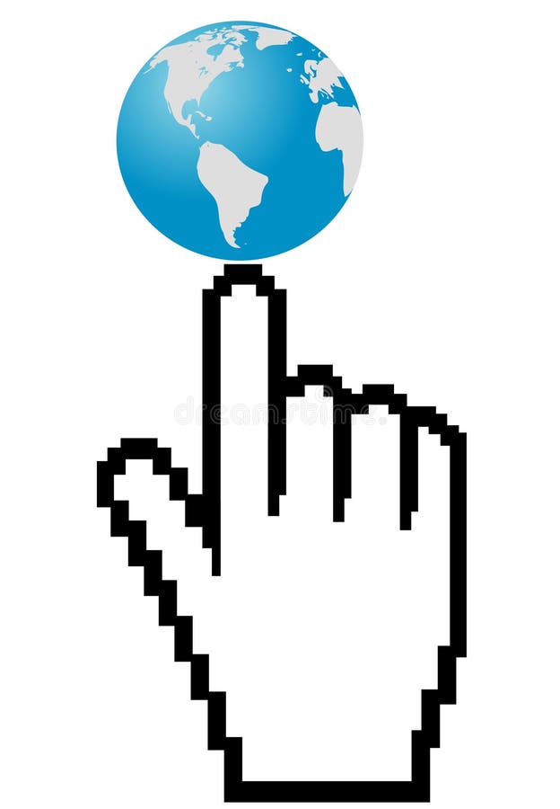 Computer Cursor - Internet Concept Stock Illustration - Illustration of ...