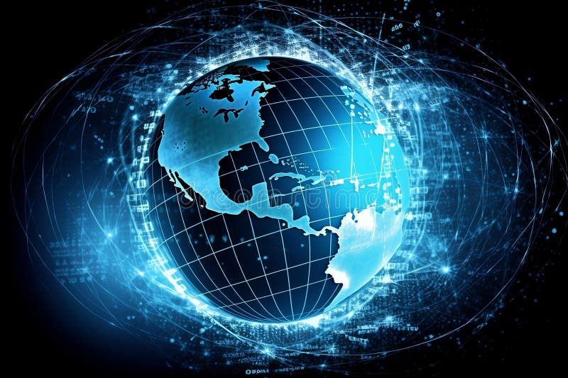 World Internet Concept. Globalization. Generative AI. Stock ...