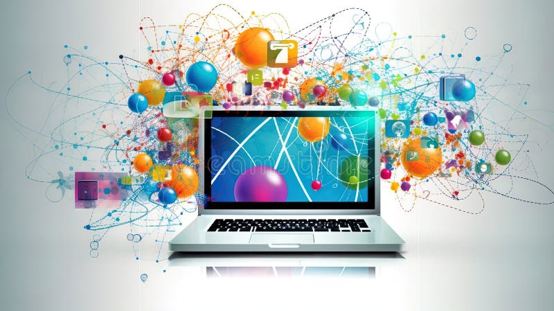 World Internet Day Concept with Various Things Related To the Internet ...