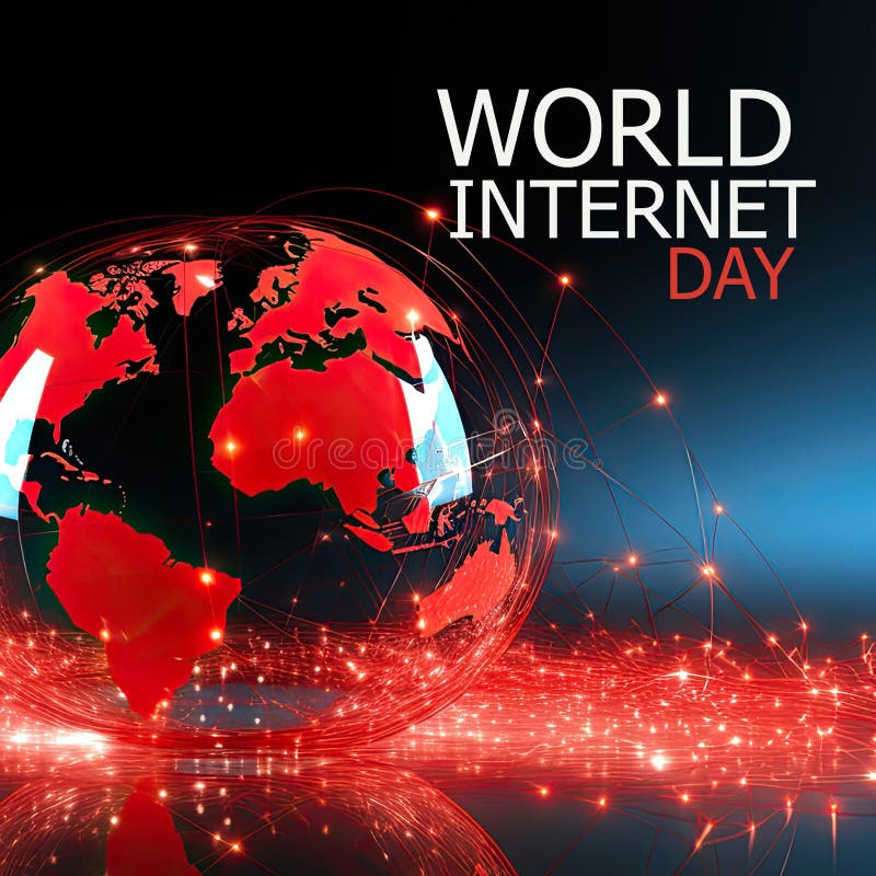 World Internet Day Illustration Background Stock Illustration ...