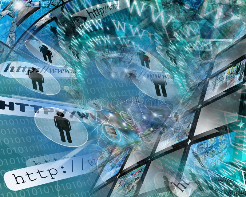 World of internet stock illustration. Illustration of internet - 53684139