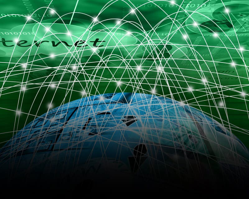 World of internet stock illustration. Illustration of communication ...