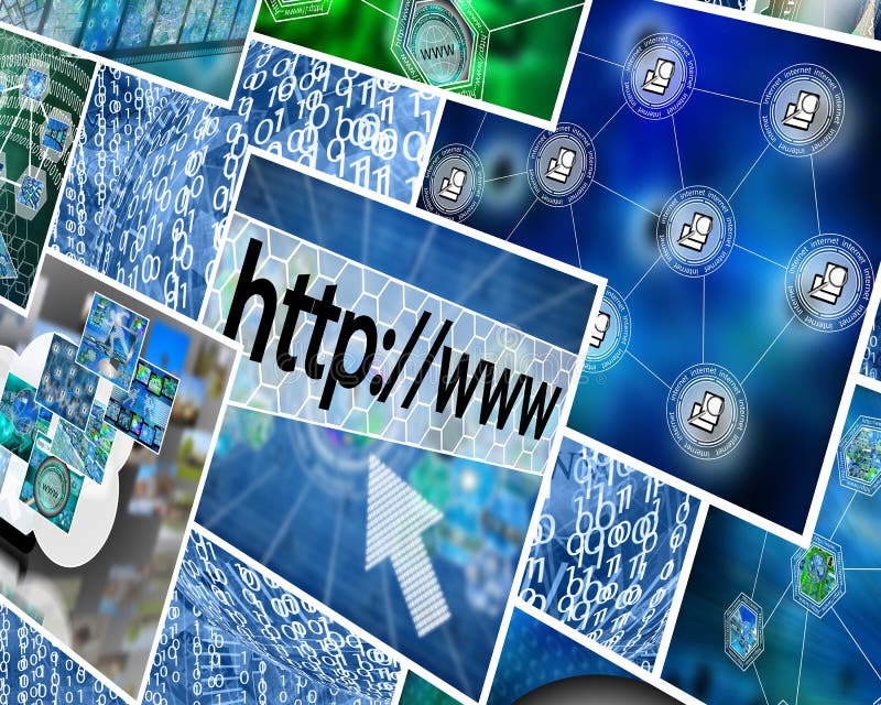 World of internet stock illustration. Illustration of earth - 94738315