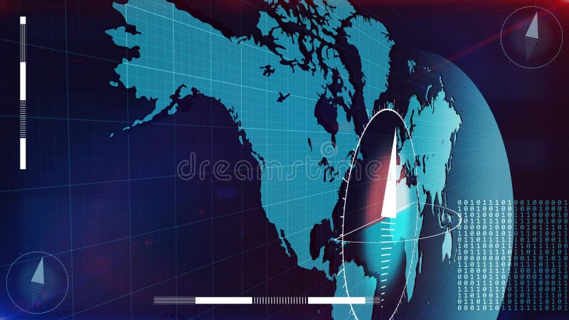 World Internet Map with Bits Covering it Stock Illustration ...