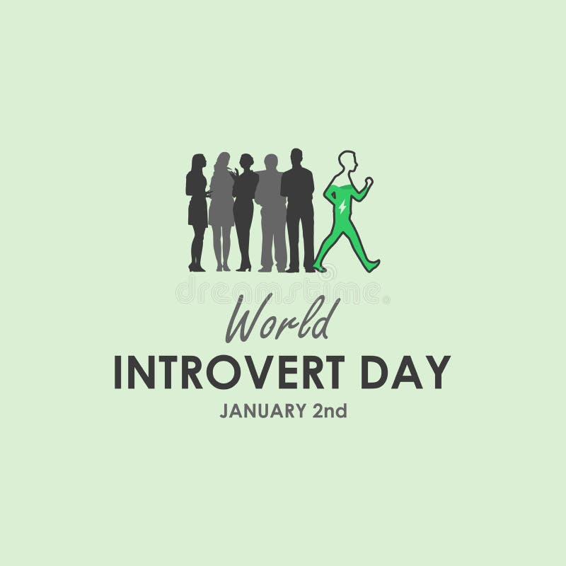 World Introvert Day Banner Template Stock Vector - Illustration of ...