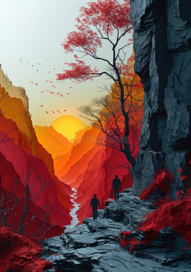 World Introvert Day Poster a Person Standing on a Bench in the Forest ...