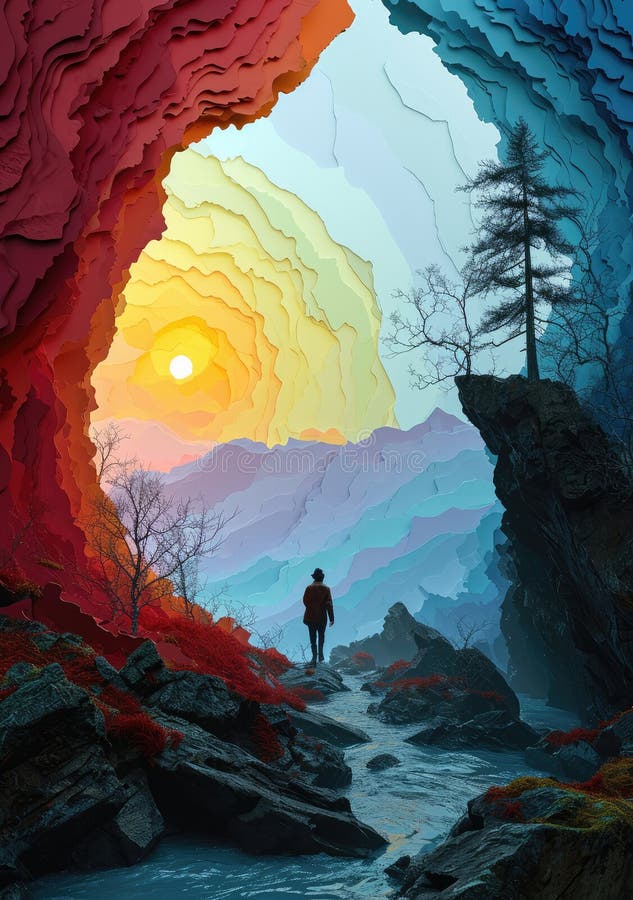 World Introvert Day Poster a Person Standing on a Bench in the Forest ...