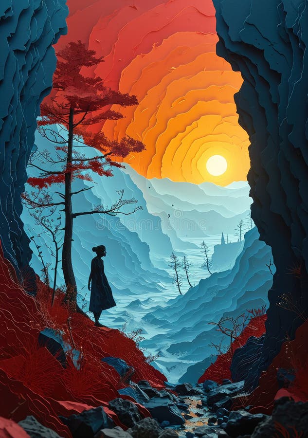 World Introvert Day Poster a Person Standing on a Bench in the Forest ...