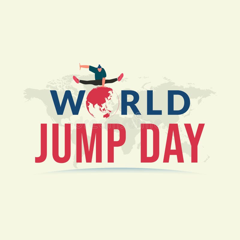 World Jump Day Vector Illustration Stock Vector - Illustration of youth ...
