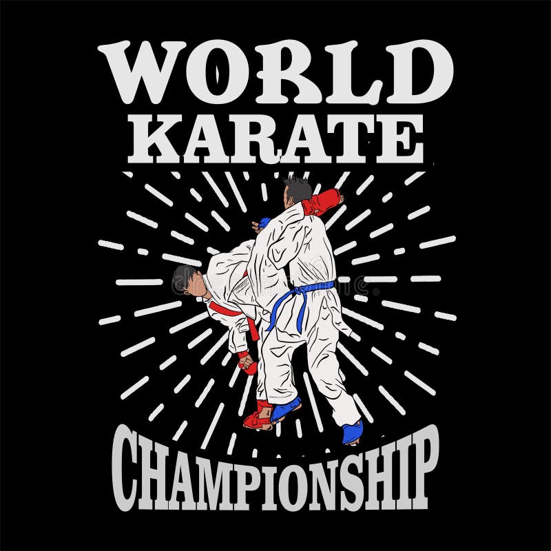 World Karate Championship Logo Vector Stock Illustration - Illustration ...