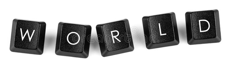 World- keyboard buttons stock image. Image of clean, earth - 39224705