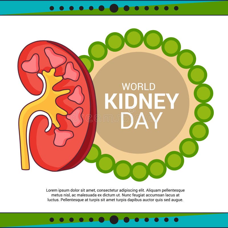 World Kidney Day stock illustration. Illustration of education - 87525728