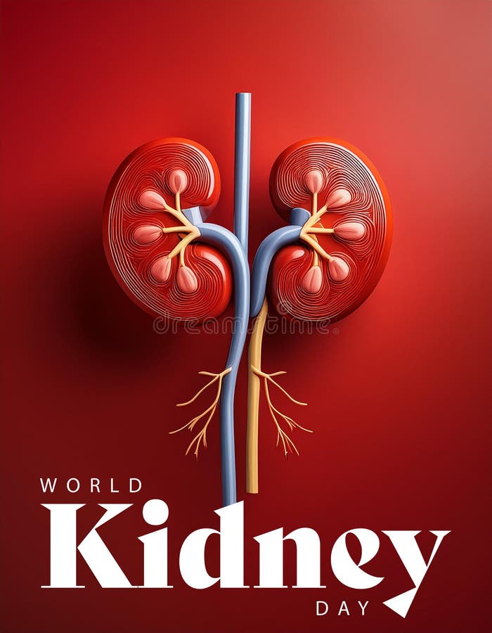 World Kidney Day Poster Design Stock Illustration - Illustration of ...