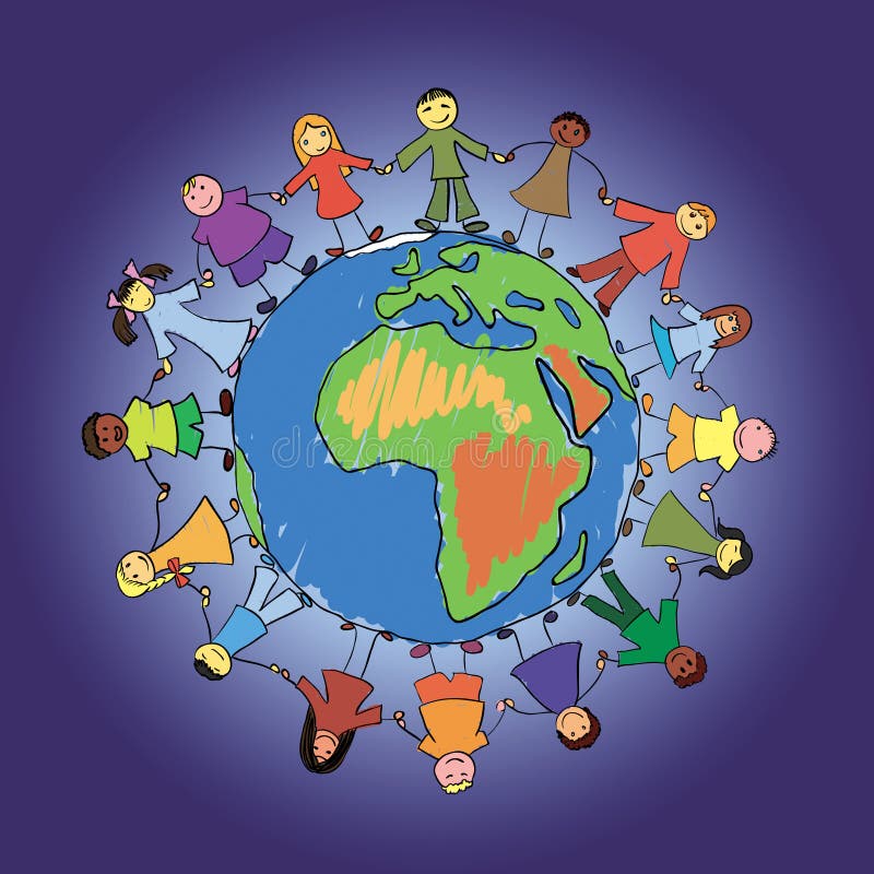 World kids stock illustration. Illustration of east, five - 4130926