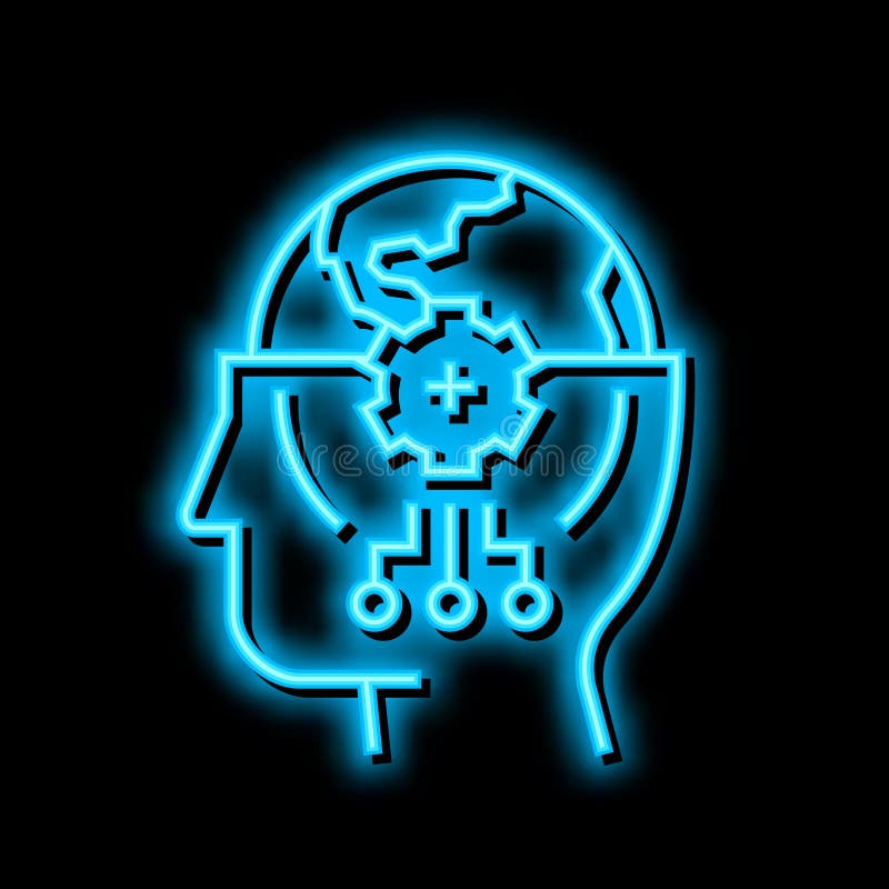 World Knowledge Neon Glow Icon Illustration Stock Vector - Illustration ...