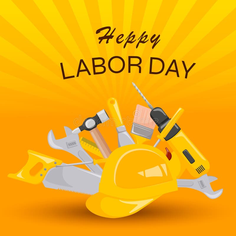 World Labor Day. International Labor Day with Work Tools. Working Day ...