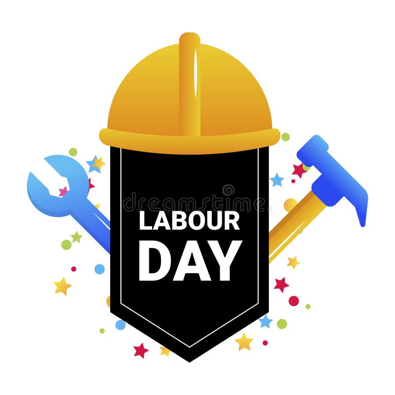 World Labor Day, Vector Cartoon Frame Stock Illustration - Illustration ...