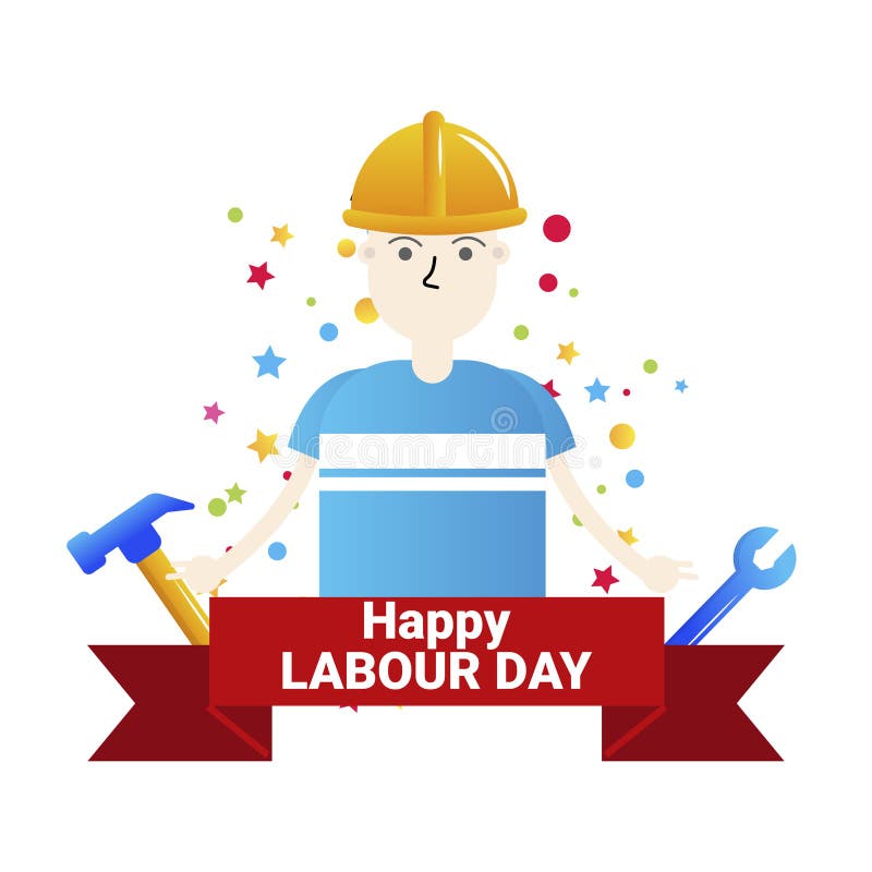 World Labor Day, Vector Cartoon Frame Stock Vector - Illustration of ...