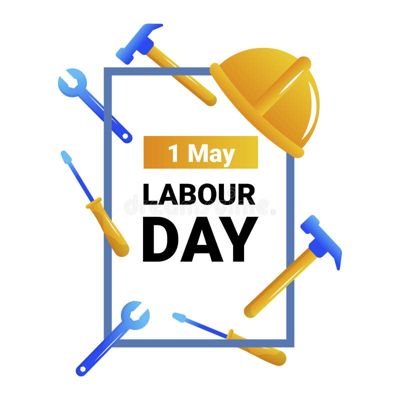 World Labor Day, Vector Cartoon Frame Stock Vector - Illustration of ...