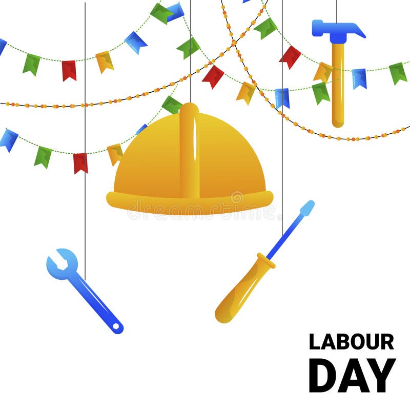 World Labor Day, Vector Cartoon Illustration Stock Vector ...
