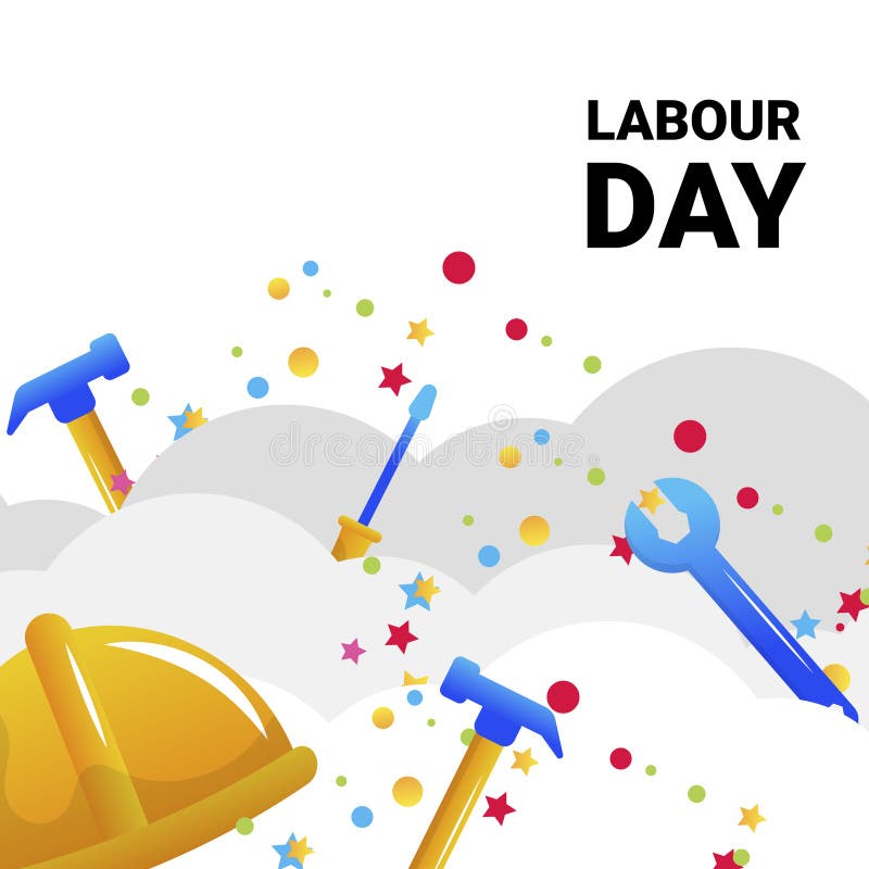 World Labor Day, Vector Cartoon Illustration Stock Vector ...