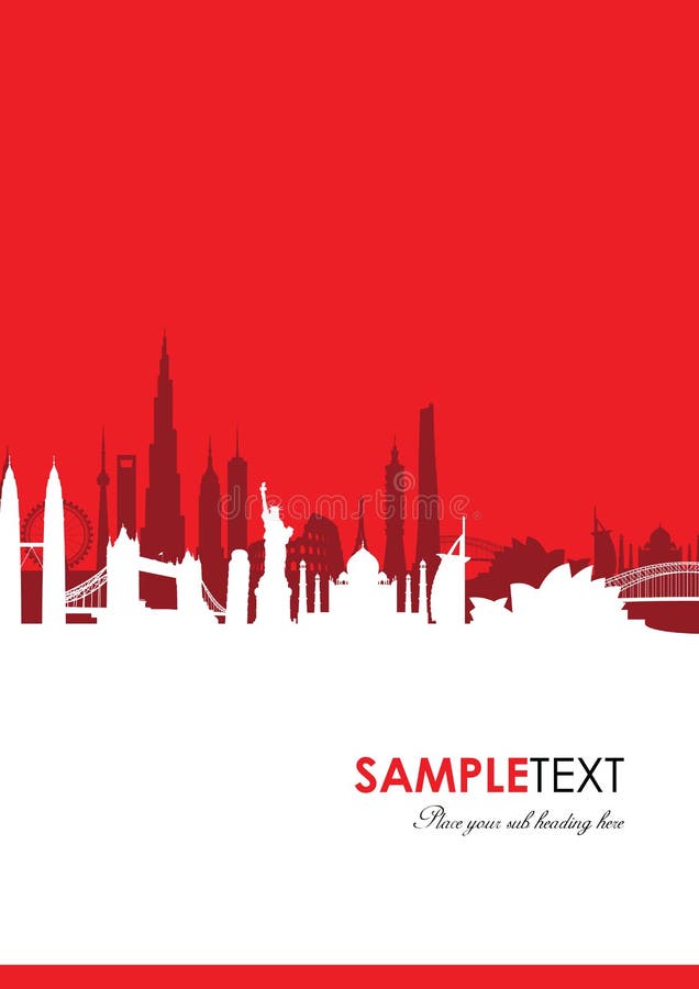 World landmark group stock vector. Illustration of pisa - 71842979