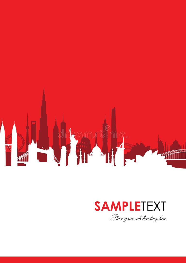 Red World Landmark Group Stock Illustrations – 24 Red World Landmark ...