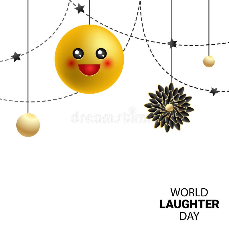 World Laughter Day Vector Banner Stock Illustration - Illustration of ...