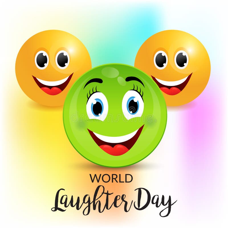 World Laughter Day. stock illustration. Illustration of cute - 91494272