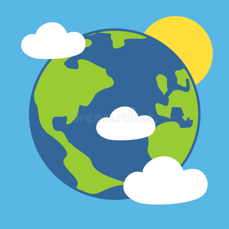 World life stock vector. Illustration of light, morning - 68133146