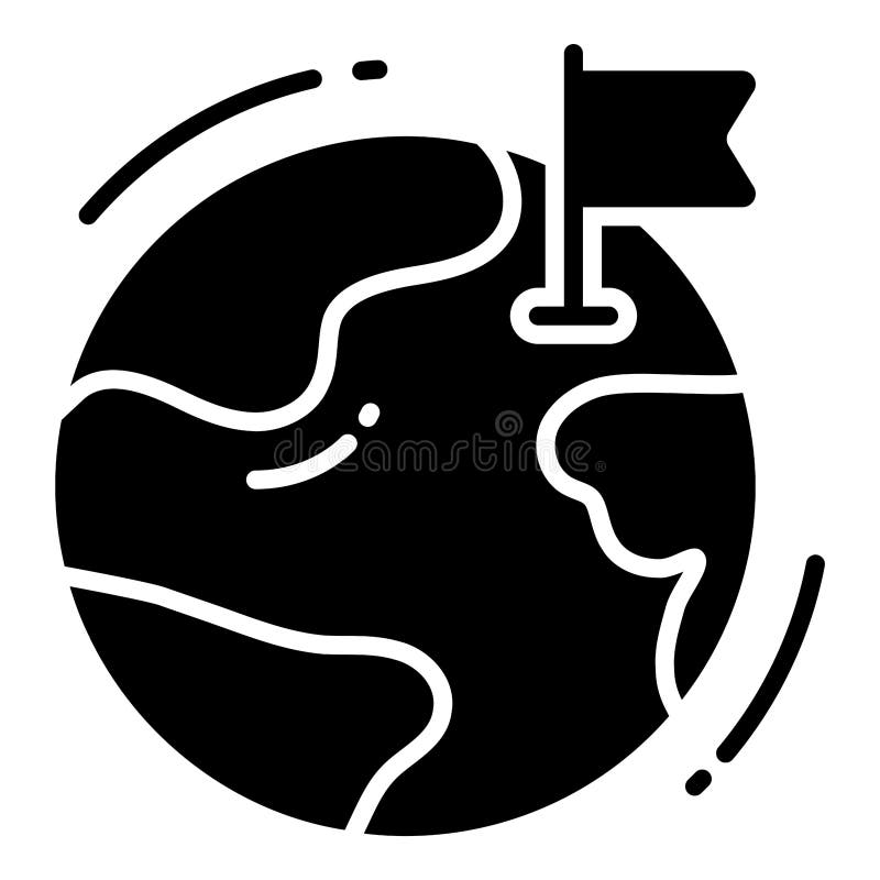 World Location Icon Related Map Location and Navigation Line Icon ...