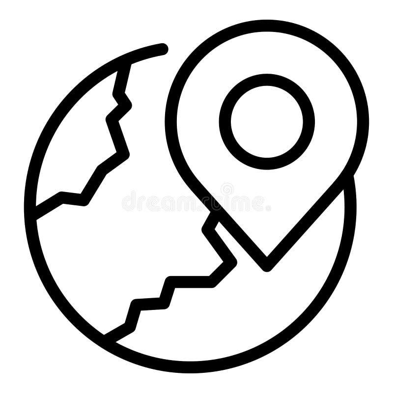 World Location Icon Outline Vector. Around Travel Stock Vector ...