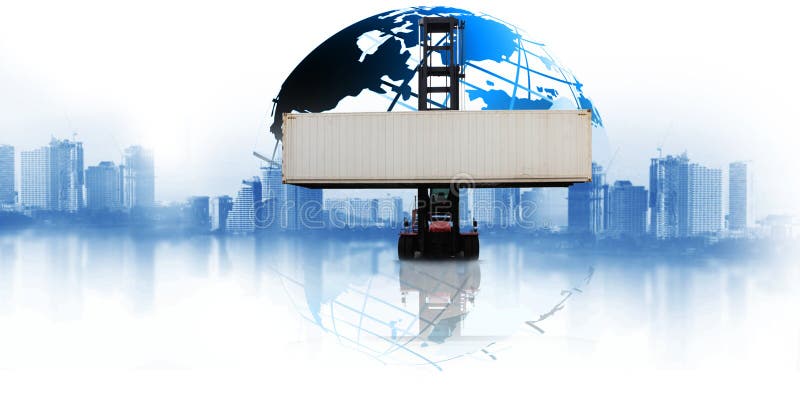 The World Logistics Background or Transportation Stock Illustration ...