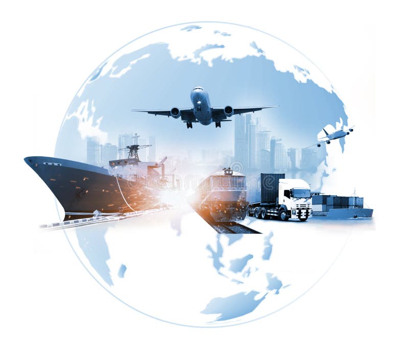 The World Logistics Background or Transportation Stock Photo - Image of ...