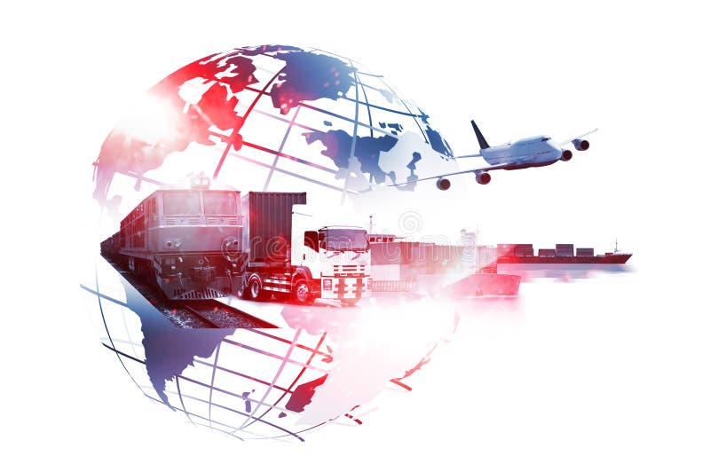World Logistics Freight Forwarding Process Stock Illustration ...