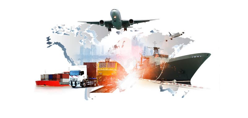The world logistics stock image. Image of port, international - 208503355