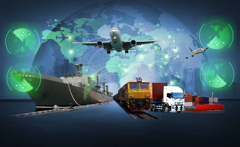 The world logistics stock photo. Image of blue, logistics - 185281638