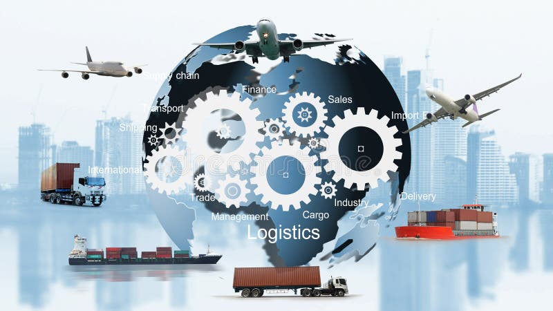 The world logistics stock image. Image of equipment - 208504343