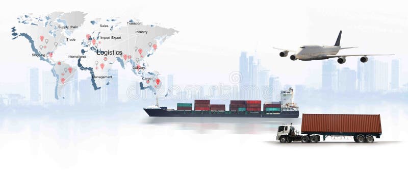 The World Logistics There are World Map with Logistic Network ...