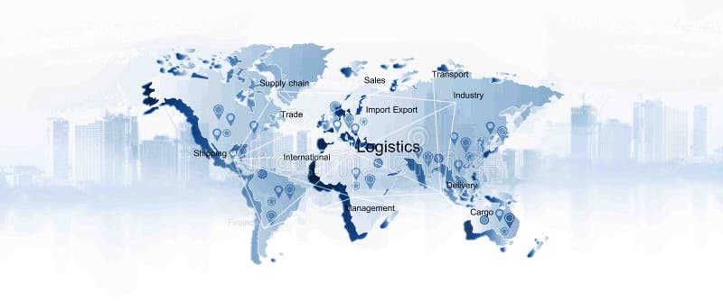 The world logistics stock photo. Image of commercial - 209680328