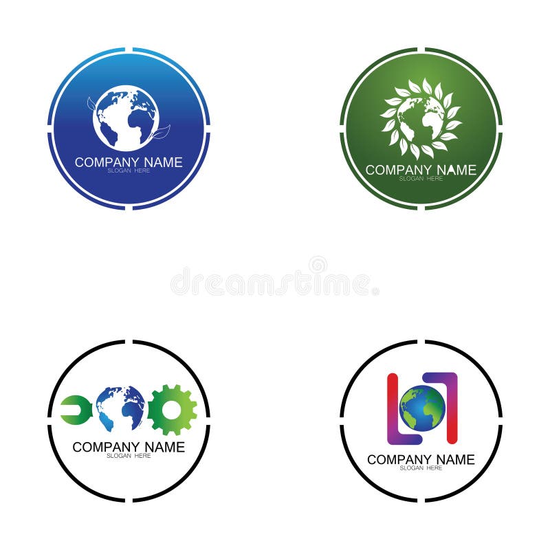 World Logo Designs Vector Icon Stock Vector - Illustration of ...