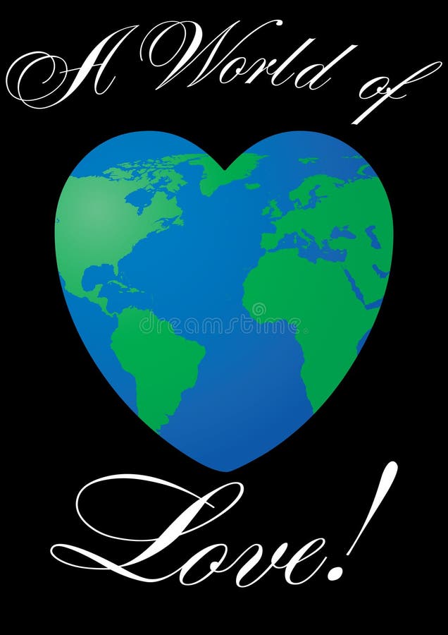 World of love stock vector. Illustration of birthday - 12757216