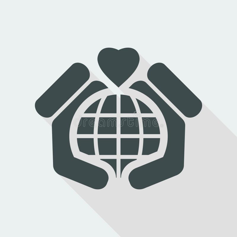 World love icon stock vector. Illustration of mission - 117818726