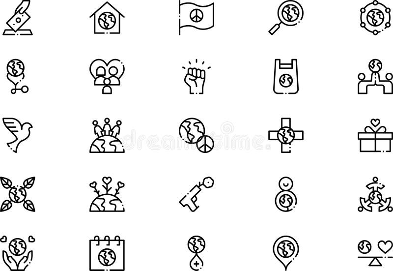 World Love Icons Collection is a Vector Illustration with Editable ...